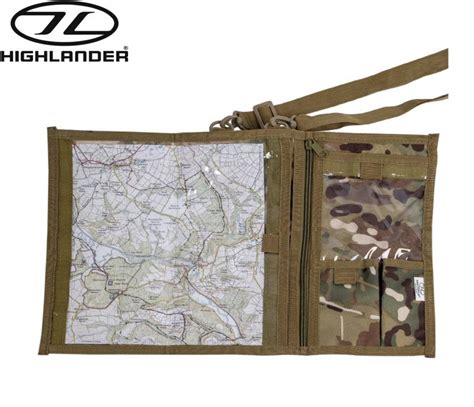 Highlander Waterproof Map Case Military Hiking Pouch Htmc Camo Map001