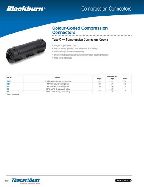 Pdf Type C — Compression Connectors Covers Dokumentips