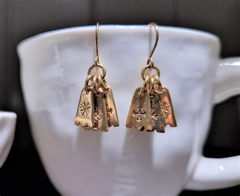 Zelta Auskari Piekariņi Saule Pērkona Dieva Krusts Māras Krusts