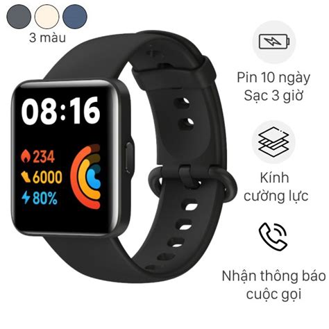 So sánh chi tiết Đồng hồ thông minh Xiaomi Redmi Watch 2 Lite 41 2mm