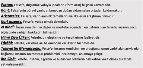 Felsefeyi Tanıma Felsefenin Anlamı