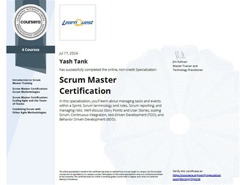 Yash Tank On Linkedin Scrummastercertified Agile Scrum Projectmanagement Coursera…