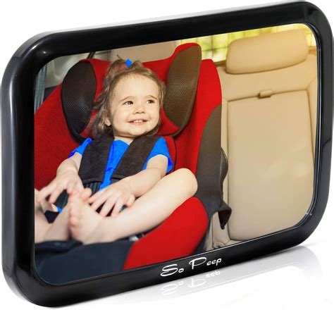 Amazon Enovoe Baby Car Mirror With Cleaning Cloth Wide Convex
