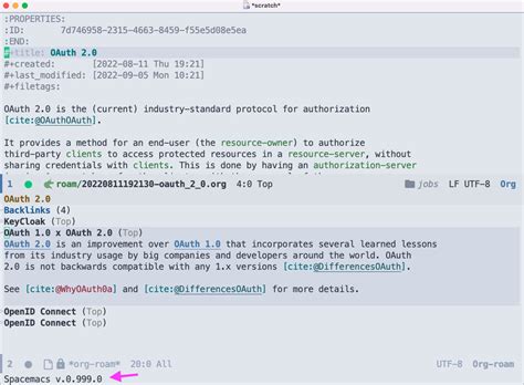 Weird Backlink Buffer Display By `org Roam Buffer Toggle` In Spacemacs