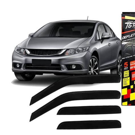 Calha De Chuva Defletor New Civic Portas Tgpoli Equipados