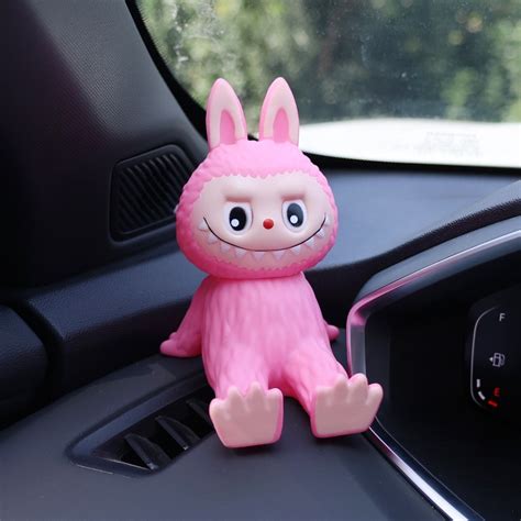 Labubu Phone Holder Kawaii Anime Desktop Ornaments Cute Doll Phone