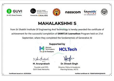 Guvi Learnathon Certificateofcompletion Python Ai Datascience