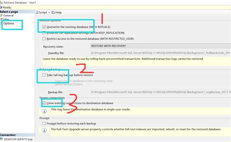sqlserver备份还原数据库时报占用错误 KiteRunner 博客园