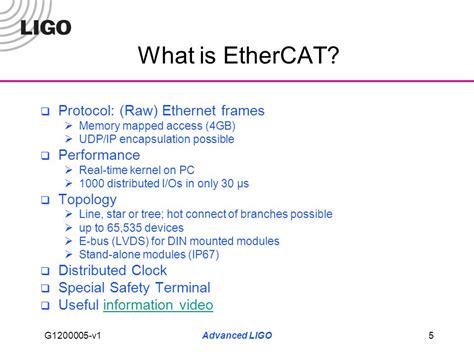 Ethercat For Advanced Ligo Ppt Video Online Download