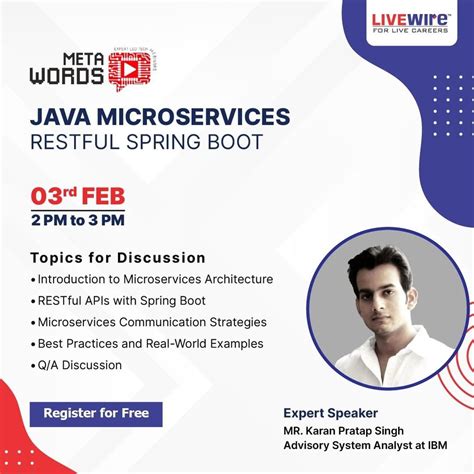 Javamicroservices Springboot Webinar Techtalk Livewire Livewire