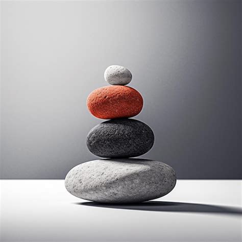 Premium AI Image A Stack Of Rocks With Different Colors On Them