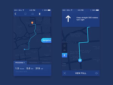 map interface by chasing tomorro on dribbble