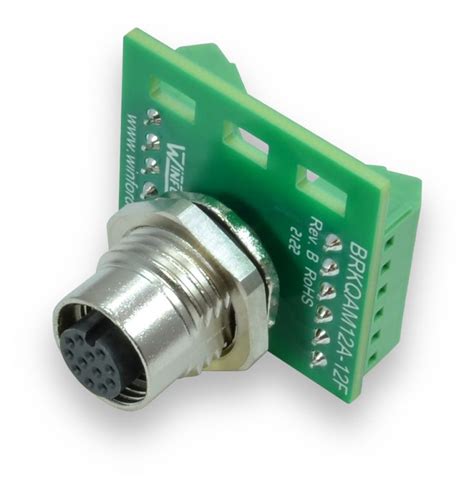 M12 12 Pin Panel Mount Breakout Boards Winford Engineering