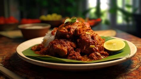 Premium Ai Image Rendang