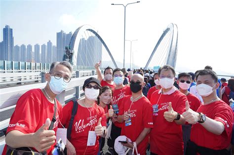 中原义工队支持公益金百万行 率先踏足将军澳跨湾连接路 中原动态 中原地產