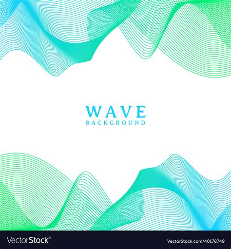 Abstract Colorful Wavy Line Flowing Background Vector Image