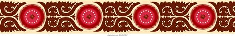 Textile Seamless Vector Border Design Stock Illustration 2463349217