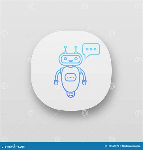Chatbot Typing Answer App Icon Stock Vector Illustration Of Smart