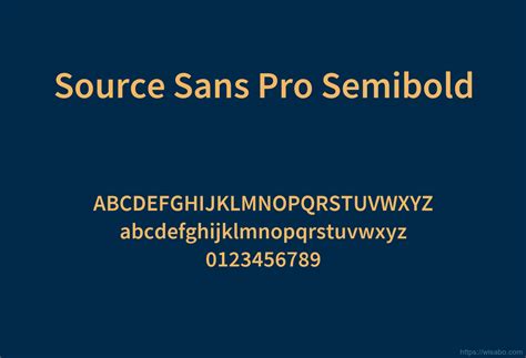 Source Sans Pro Semibold Font Free Download Ttf Otf Wisabo Fonts