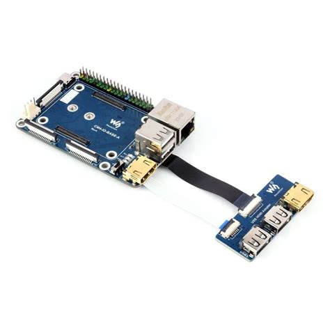 cm4 io base a usb hdmi adapter for raspberry pi compute module 4 ws