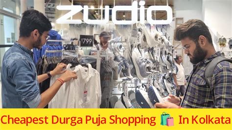 Durga Pujo Shopping 2023 Zudio Esplanade Market And Sreeleathers Pujo