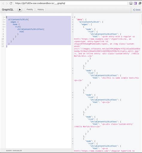 Gatsby Transformer Contentful Richtext Cannot Query Field
