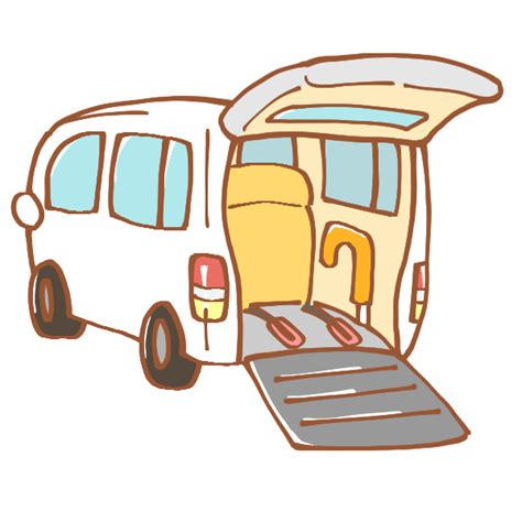 介護用車のイラスト かわいいフリー素材が無料のイラストレイン