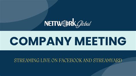 Nettwork Global Company Meeting December 17 2024 Youtube