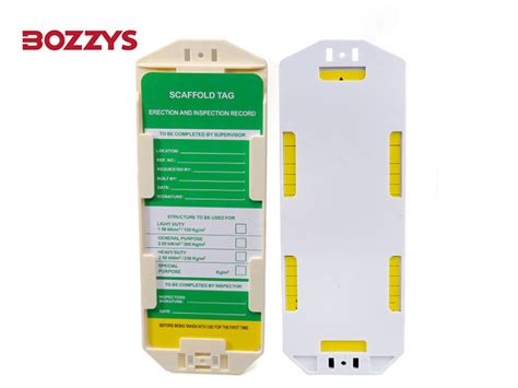 Large Multifunctional Scaffolding Tag Bozzys Wenzhou Boshi Safety