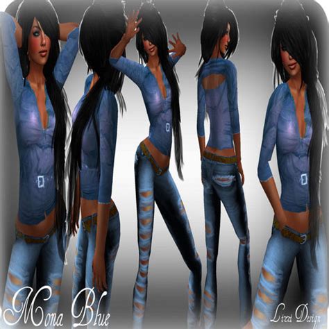 Second Life Marketplace Mona Blue