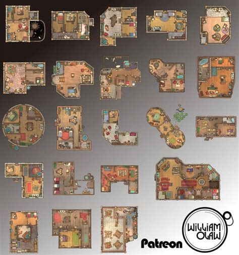 50 Dungeondraft Prefab Buildings Asset Pack Part 2 The First Steps Update 3 Rbattlemaps