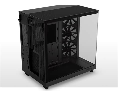 Buy The Nzxt H6 Flow Black Atx Midtower Gaming Case Tempered Glass
