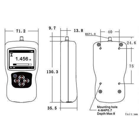Checkline Fg 3000 [fg 3008] Digital Force Gauge 110 Lb 500 N