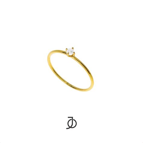 Jo Mini Pearl Thin Ring Jo Atelier