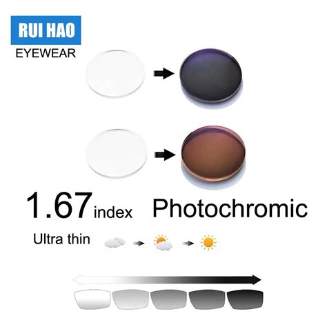 Buy 167 Index Aspheric Photochromic Lens Grey Brown