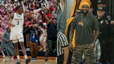 【看兒子比賽遭高中生挑釁！對手投進準絕殺後手指詹皇怒吼，lebron只能無奈搖搖頭！】 Soul Of Basketball 籃球地帶