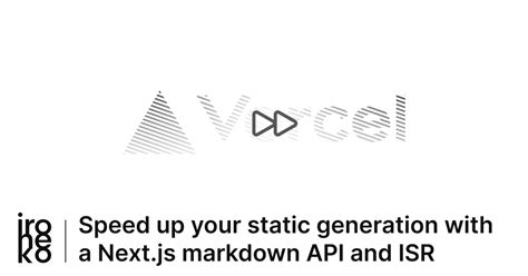 How To Create An Api From Markdown Files With Next Js Ironeko
