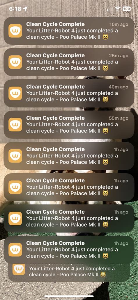 ghost notifications r litterrobot
