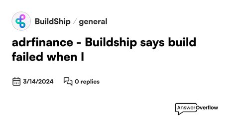 Adrfinance Buildship Says Build Failed When I Buildship