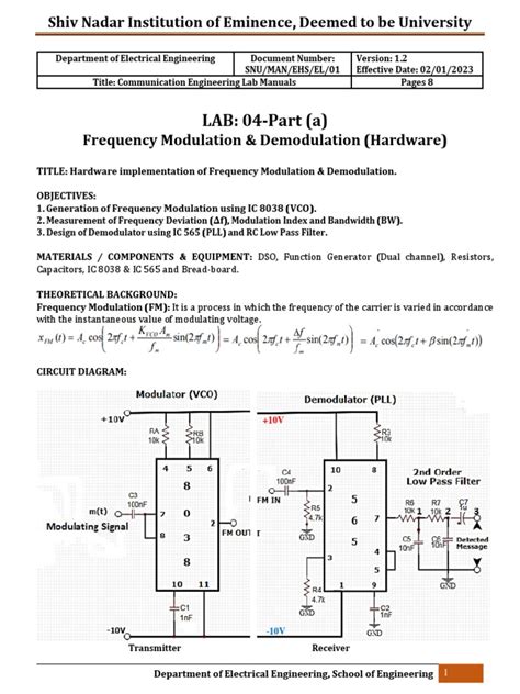 exp 4 frequency modulation and demodulation pdf pdf
