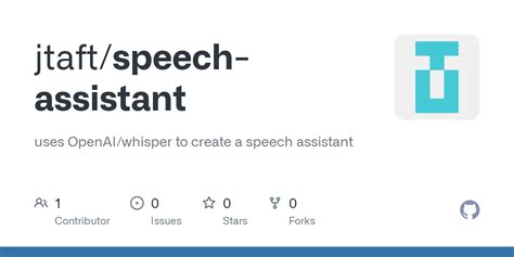 Github Jtaft Speech Assistant Uses Openai Whisper To Create A Speech