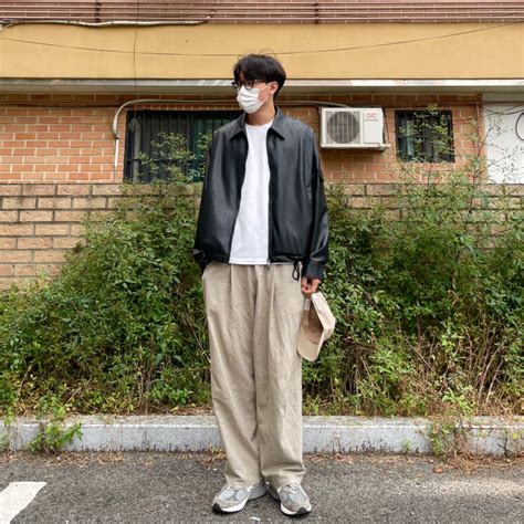 남자 라이더 자켓으로 가을이 어울리는 가죽 남성 코디 네이버 블로그