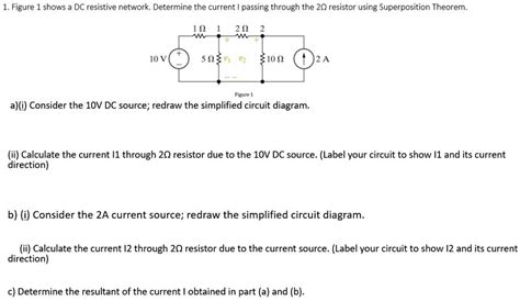 Solved Figure Shows A Dc Resistive Network Determine The Current