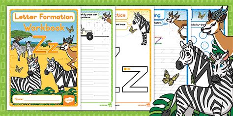Grade 1 English Handwriting Booklet Letter Formation Zz