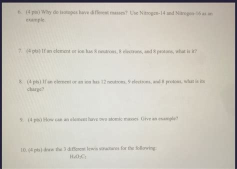 [solved] Please Do All Of The 5 Questions 1 Why Do Isotop