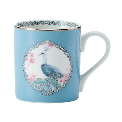 Mikasa Peacock Straight Sided Porcelain Mug 280ml