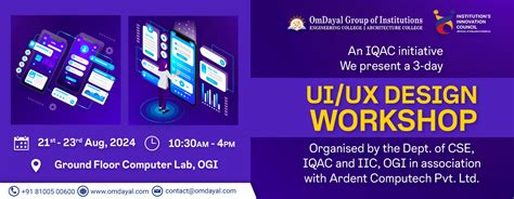 Ui Ux Design Workshop Omdayal Group Of Institutions