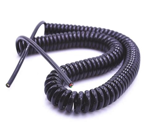 Câble électrique Spirale Multipaire Souple 2 à 3 Fils Diamètre 0 75mm2 Longueur 1 Mètre