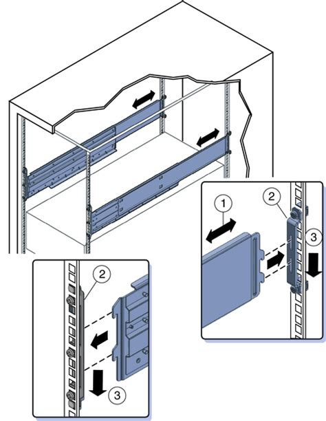 How To Install The Rack Mounting Hardware In The Rack Sun Fire X4800
