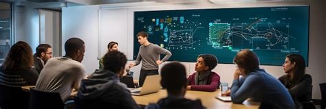 Indepth Computer Sciences Lecture Unfolding At A Prestigious University Premium Ai Generated Image